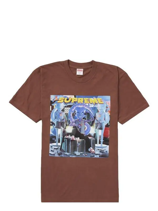 Supreme Richest Tee Shirt - Brown