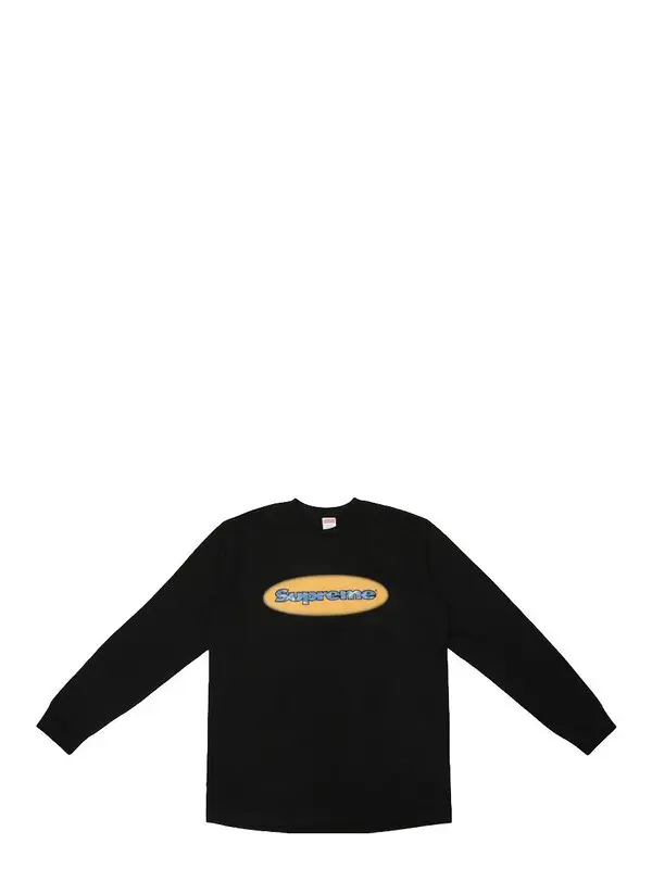 Supreme Ripple Long Sleeve T-shirt - Black