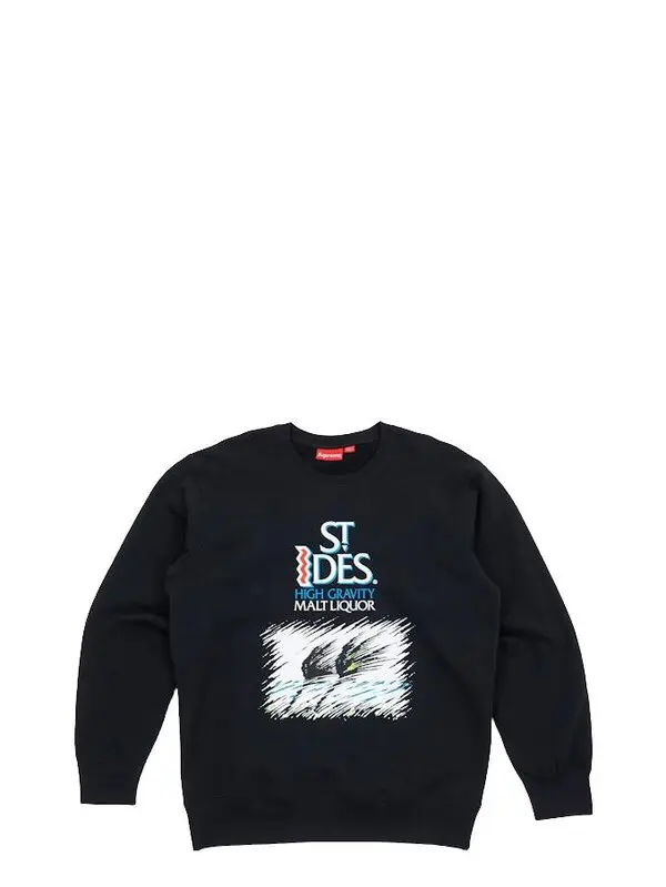 Supreme St Ides Crewneck Sweatshirt - Black