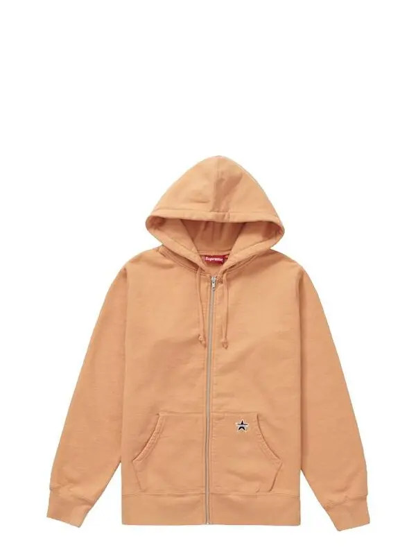Supreme Star Zip Up Sweatshirt - Pale Orange