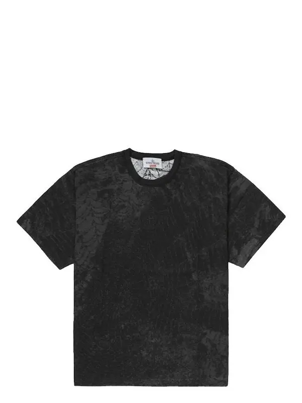 Supreme Stone Island Short Sleeve Top - Black