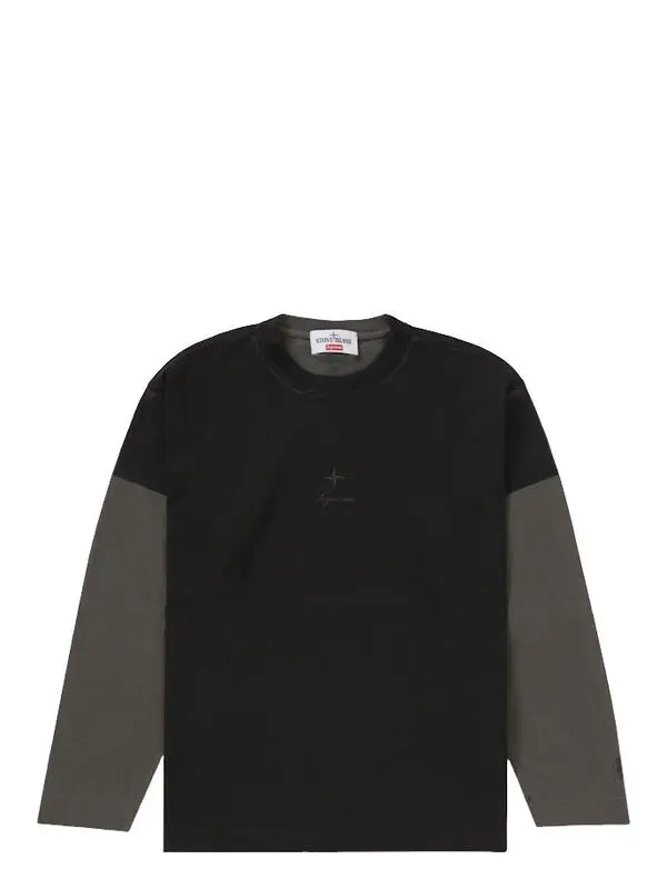 Supreme Stone Island Long Sleeve Top - Black