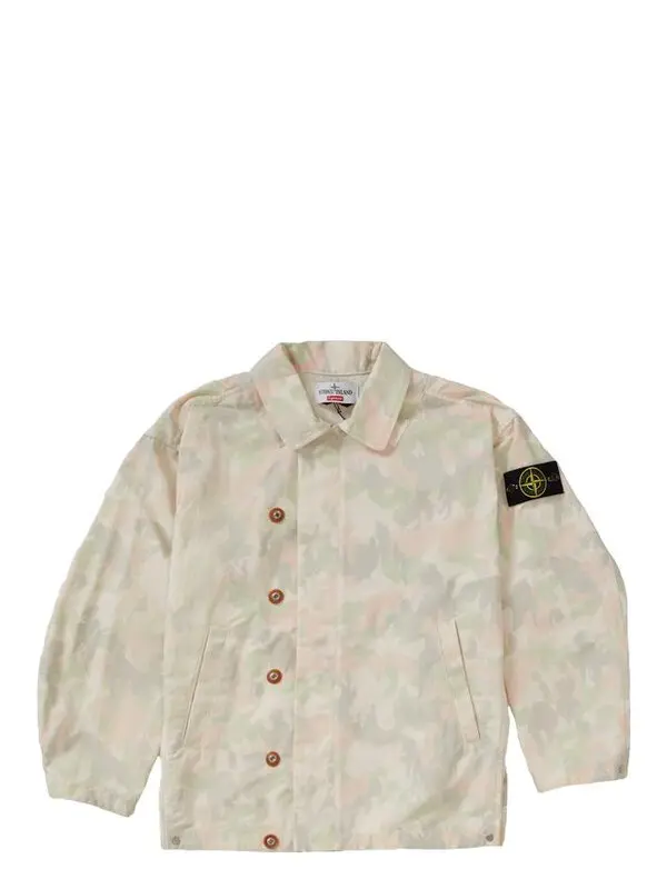 Supreme Stone Island Reactive Ice Camo Ripstop Jacket - Tan