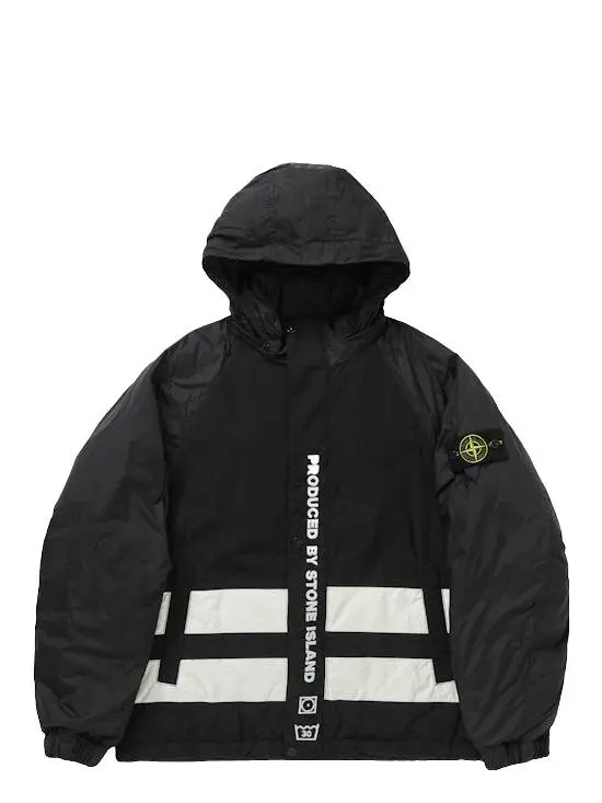 Supreme X Stone Island Reversible Down Puffer Jacket - Black