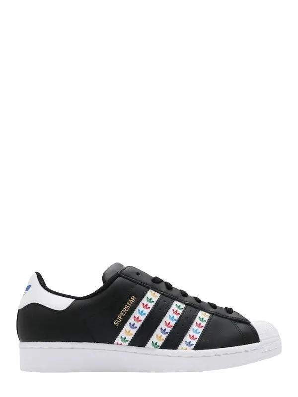 Adidas Superstar Trefoil Stripes Sneakers - Core Black/footwear White/gold Metallic