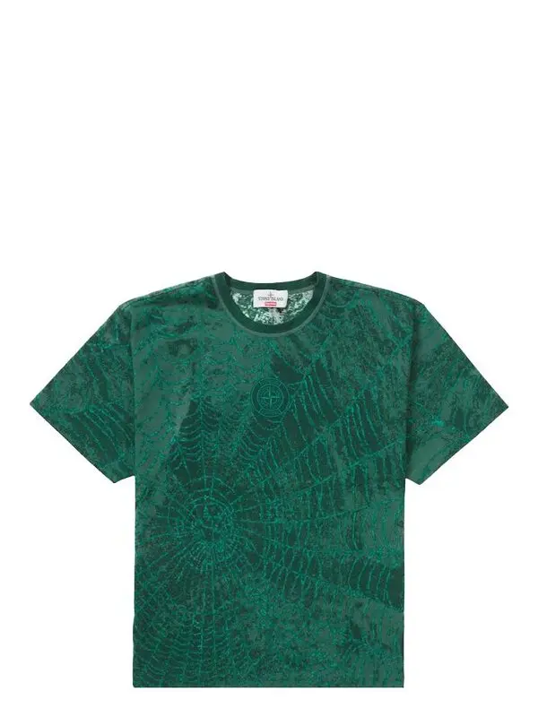 Supreme Stone Island Short Sleeve Top - Dark Green