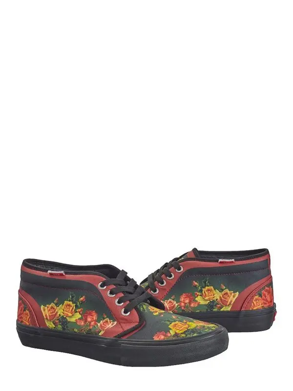 VANS Chukka Supreme Jean Paul Gaultierin Sneakers - Burgundy/floral