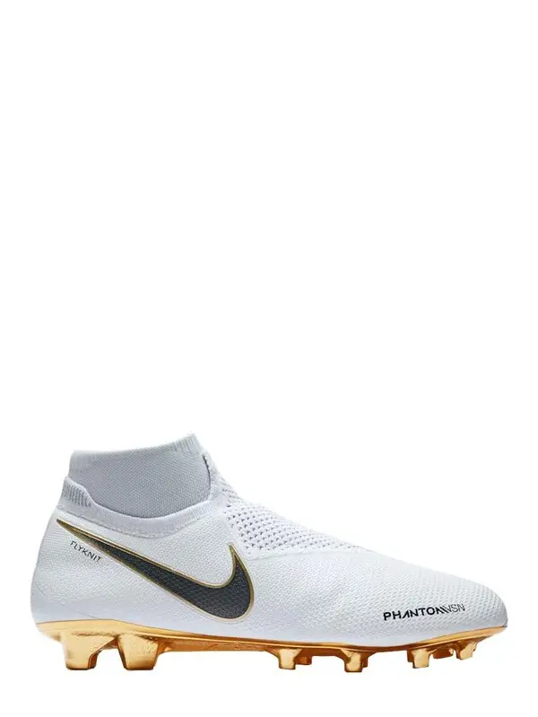 Nike Phantom Vision Elite Df Fg - White/metallic Gold/black