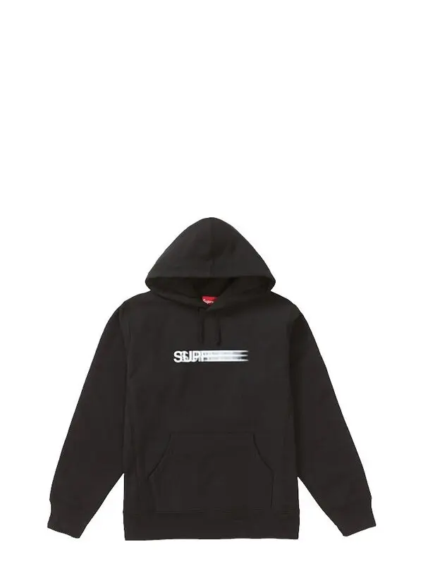 Supreme Motion Logo Hooded Sweatshirt - Black