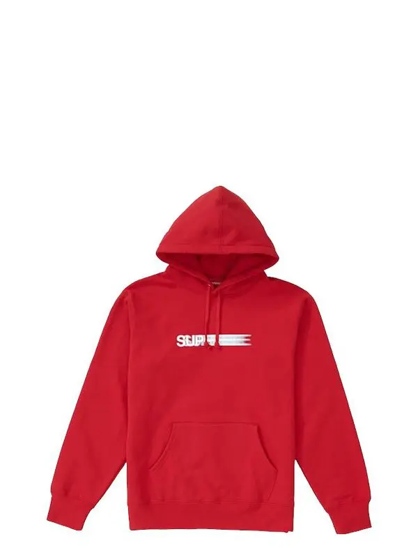 Supreme Motion Logo Hooded Sweatshirt - Red