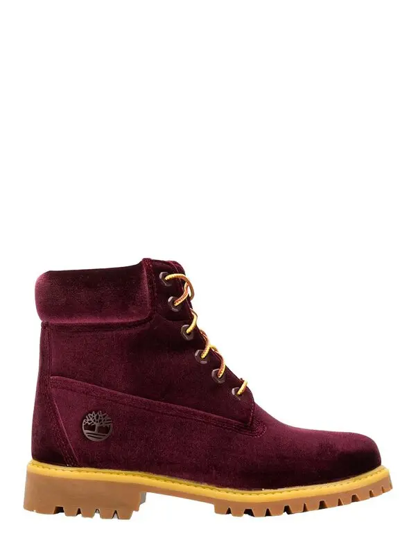 Timberland 6-inch Velvet Boots - Bordeaux
