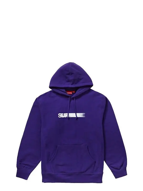 Supreme Motion Logo Hooded Sweatshirt - Purple