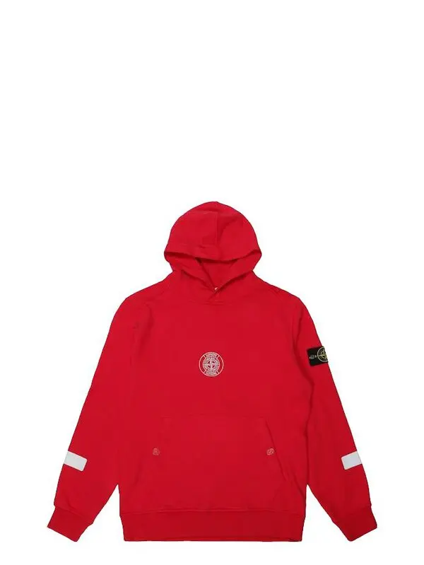 Supreme Stone Island Hooded Sweatshirt - Magenta