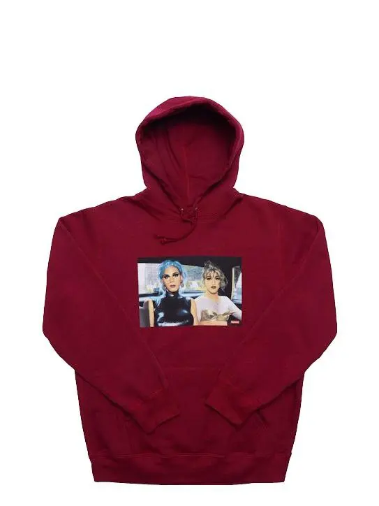Supreme Nan Goldin Misty And Jimmy Paulette Hooded Sweatshirt - Cardinal