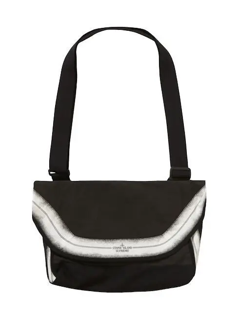 Supreme Stripe Messenger Bag 7l - Black