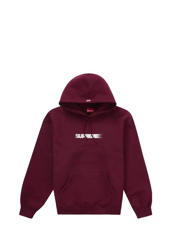 Supreme Motion Logo Hooded Sweatshirt - Burgundy
