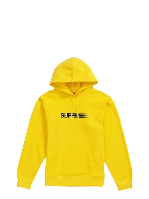 Supreme Motion Logo Hooded Sweatshirt - Lemon
