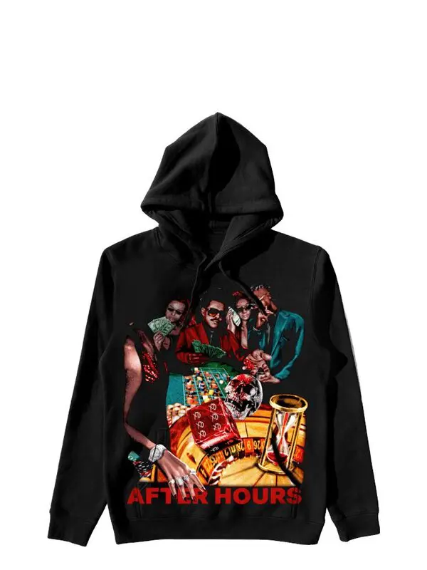 THE WEEKND X Asap Rocky X Art Dealer Awge 001 Pullover Hoodie - Black