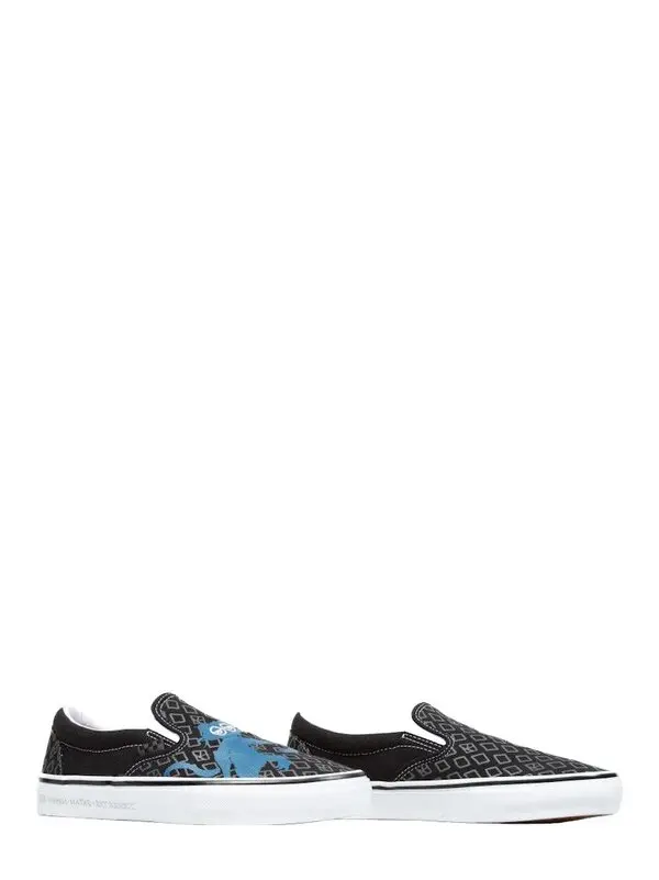 VANS Classic Slip-on Krooked Natas For Ray - Black/white/blue