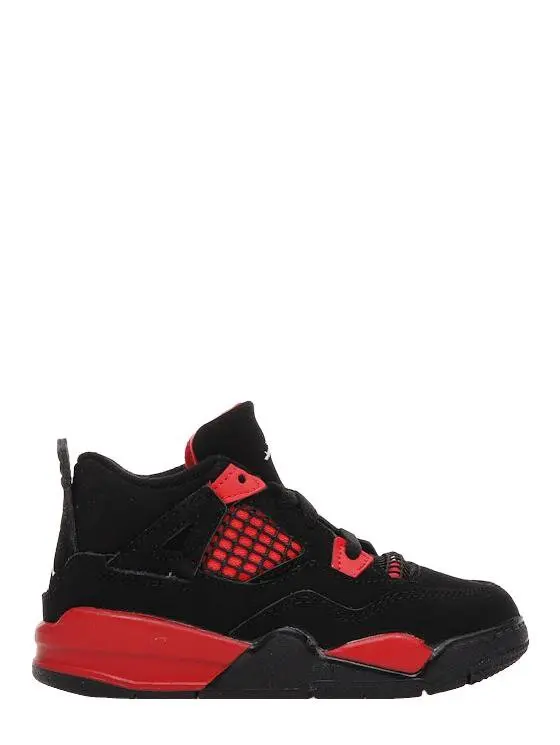 JORDAN 4 Retro Red Thunder Sneakers - Black
