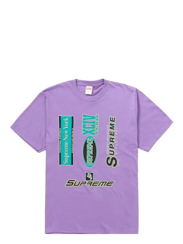 Supreme Logos Tee Shirt - Purple