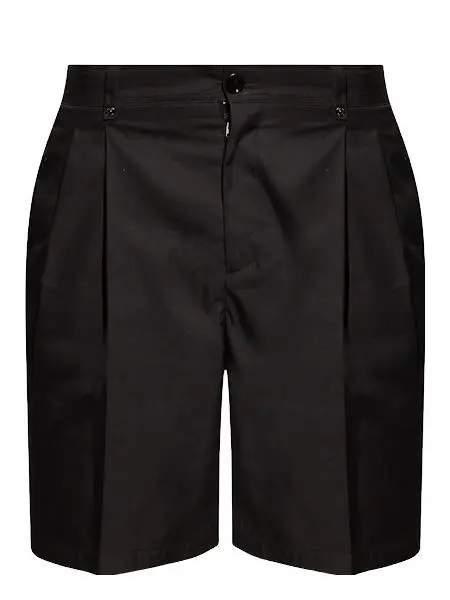 Burberry Technical Cotton Tailored Shorts - Black