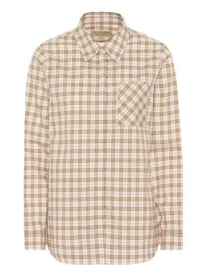 Burberry Checked Cotton Shirt - Pink