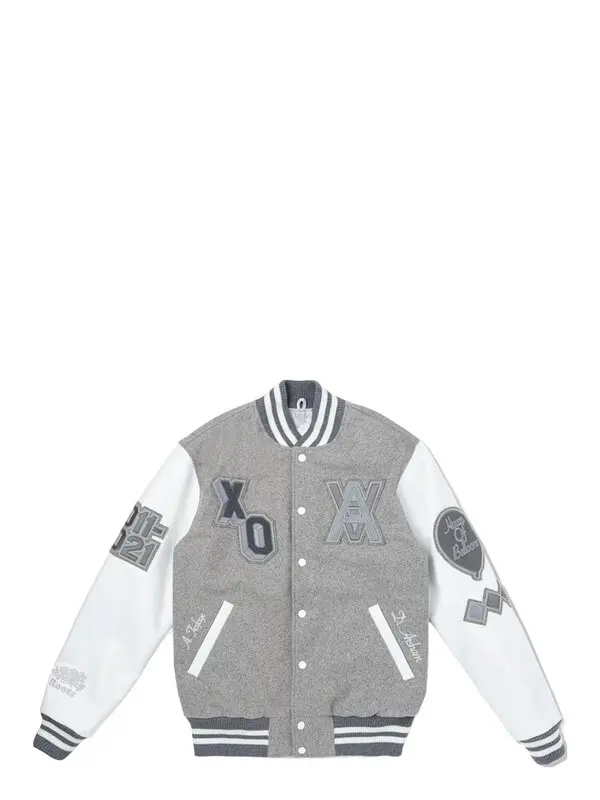 THE WEEKND X Daniel Arsham Roots House Of Balloons Premium Award Jacket - White/grey