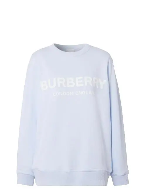Burberry Logo Sweatshirt - Pale Blue