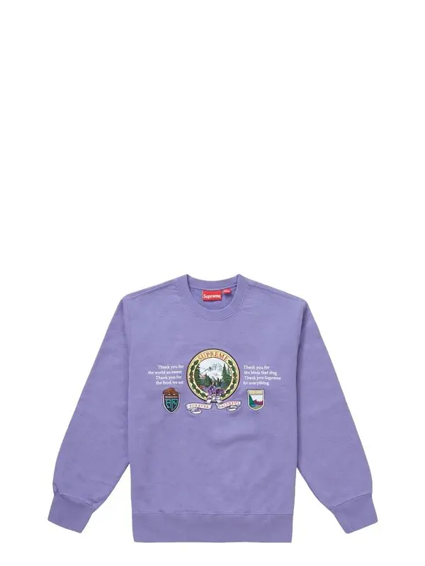 Supreme Crewneck Sweatshirt - Light Violet
