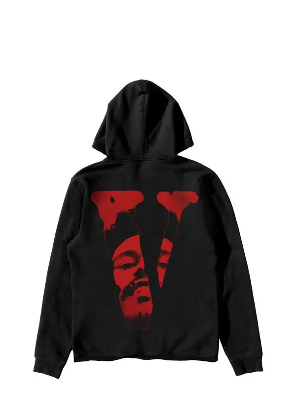 THE WEEKND X Vlone After Hours Blood Drip Pullover Hoodie - Black