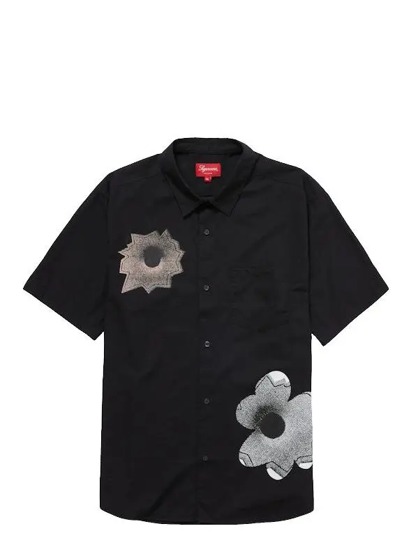 Supreme Nate Lowman Short Sleeve Shirt - Black