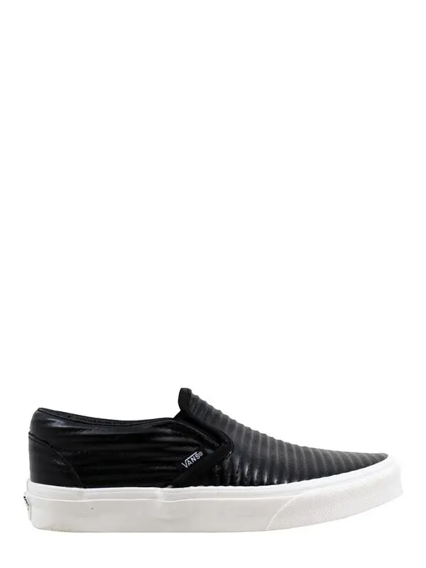 VANS Classic Slip-on Moto Leatherin Sneakers - Black