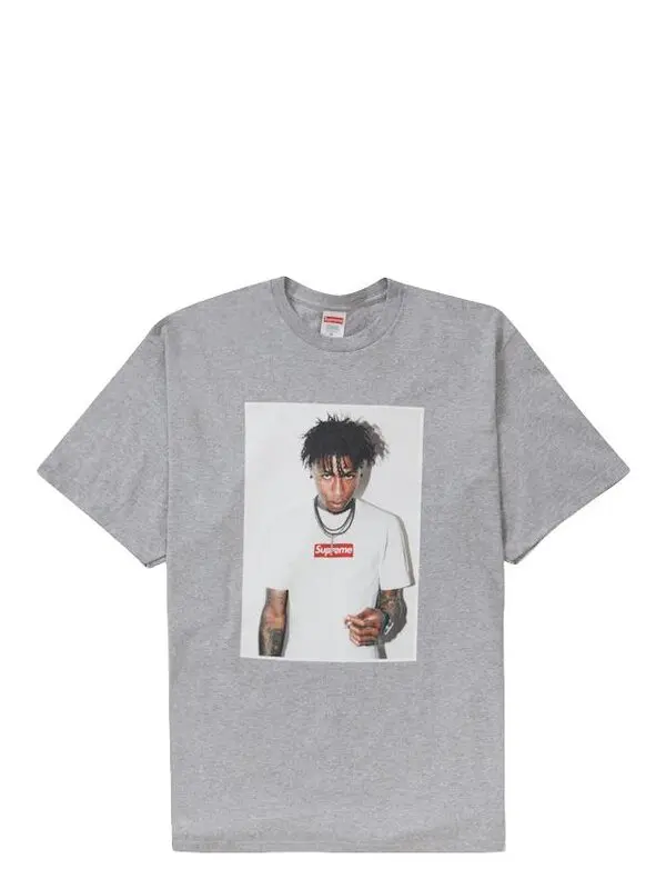 Supreme Nba Youngboy Tee Shirt - Heather Grey