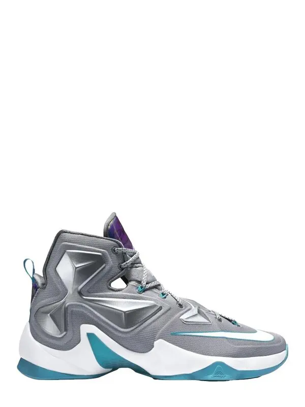 Nike Lebron High-top Sneakers - Wolf Grey/white/blue Lagoon