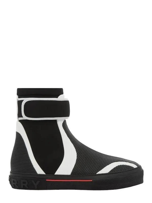Burberry Sub Hightop Sneakers - Black/red/white
