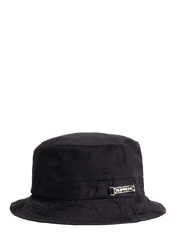 Supreme Name Plate Crusher Hat - Black