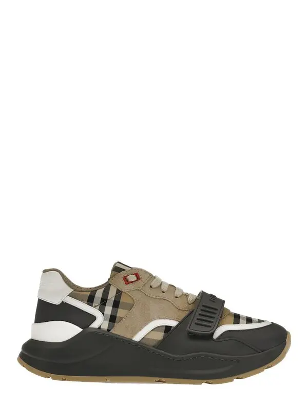 Burberry Ramsey Vintage Check Sneakers - Grey/archive Beige