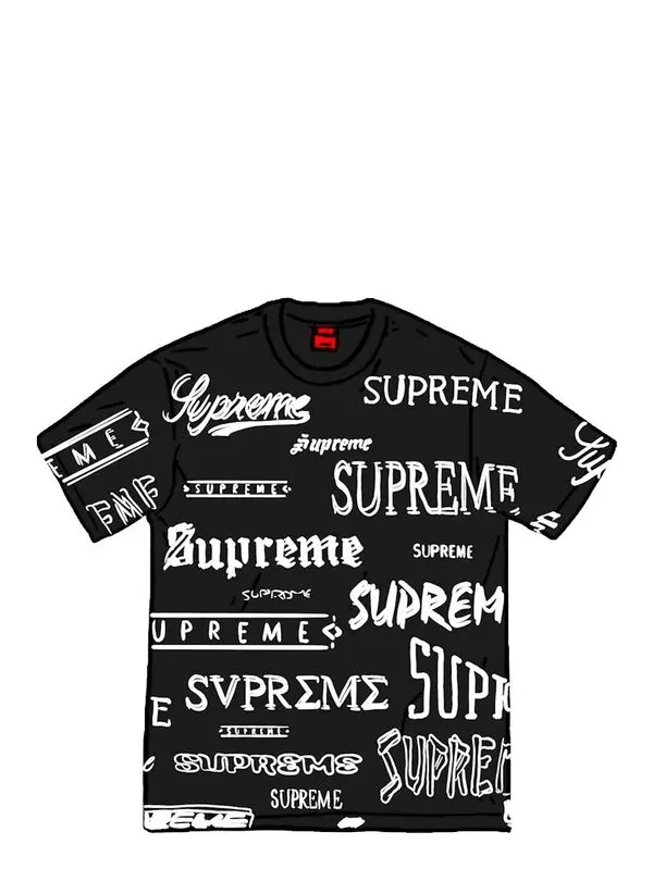 Supreme Logo Tee Shirt - Black