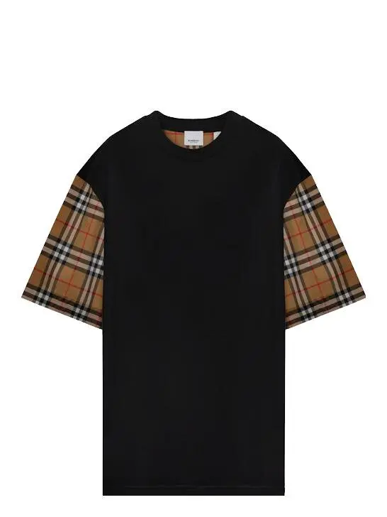 Burberry Vintage Check Oversized T-shirt - Black