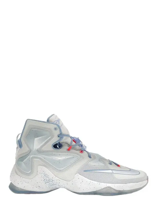 Nike Lebron 13 Christmas Sneakers - White/blue Tint/blue Lagoon