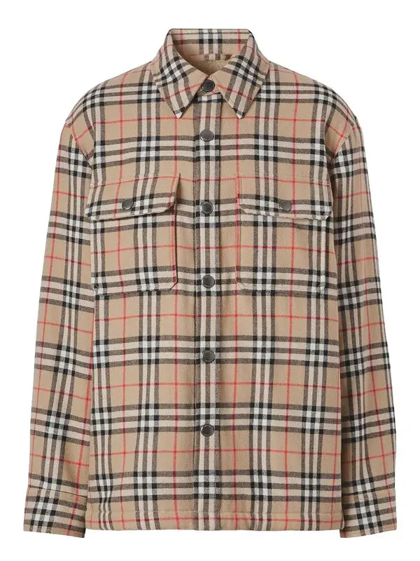Burberry Vintage Check Shirt Jacket - Beige