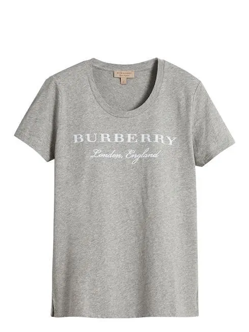 Burberry Logo T-shirt - Gray
