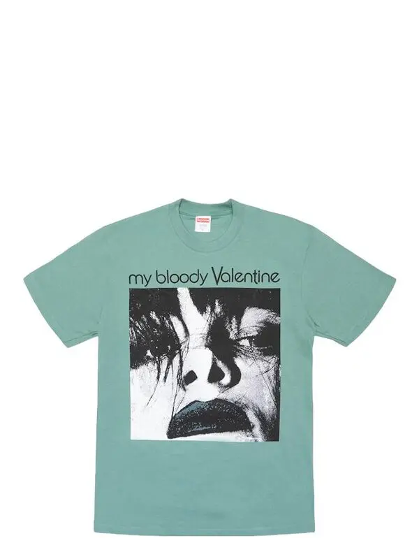 Supreme My Bloody Valentine Feed Me With Your Kiss Tee Shirt - Dusty Teal