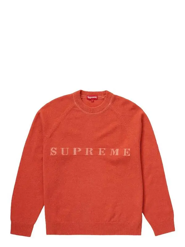 Supreme Stone Washed Sweater - Red