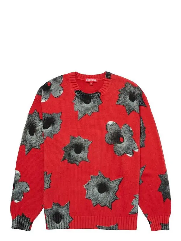 Supreme Nate Lowman Sweater - Red