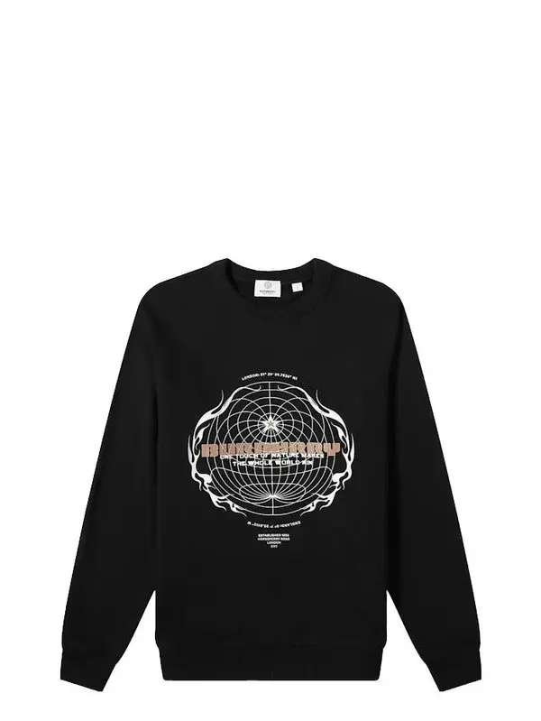 Burberry Globe Logo Sweatshirt - Black