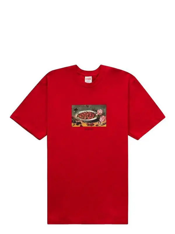 Supreme Strawberries Tee Shirt - Red