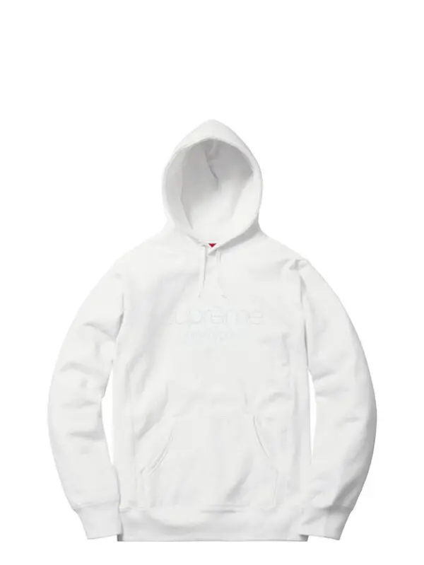 Supreme Classic Logo Hoodie - White
