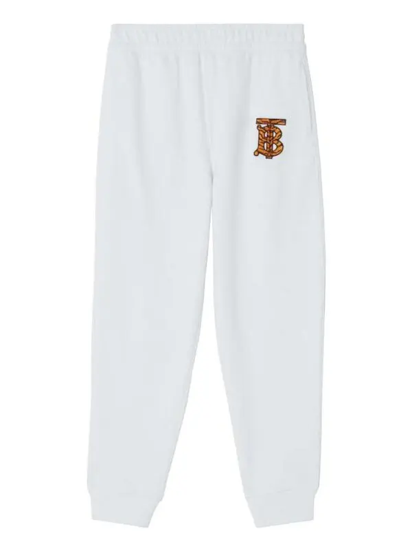 Burberry Tiger Tb Monogram Motif Sweatpants - White
